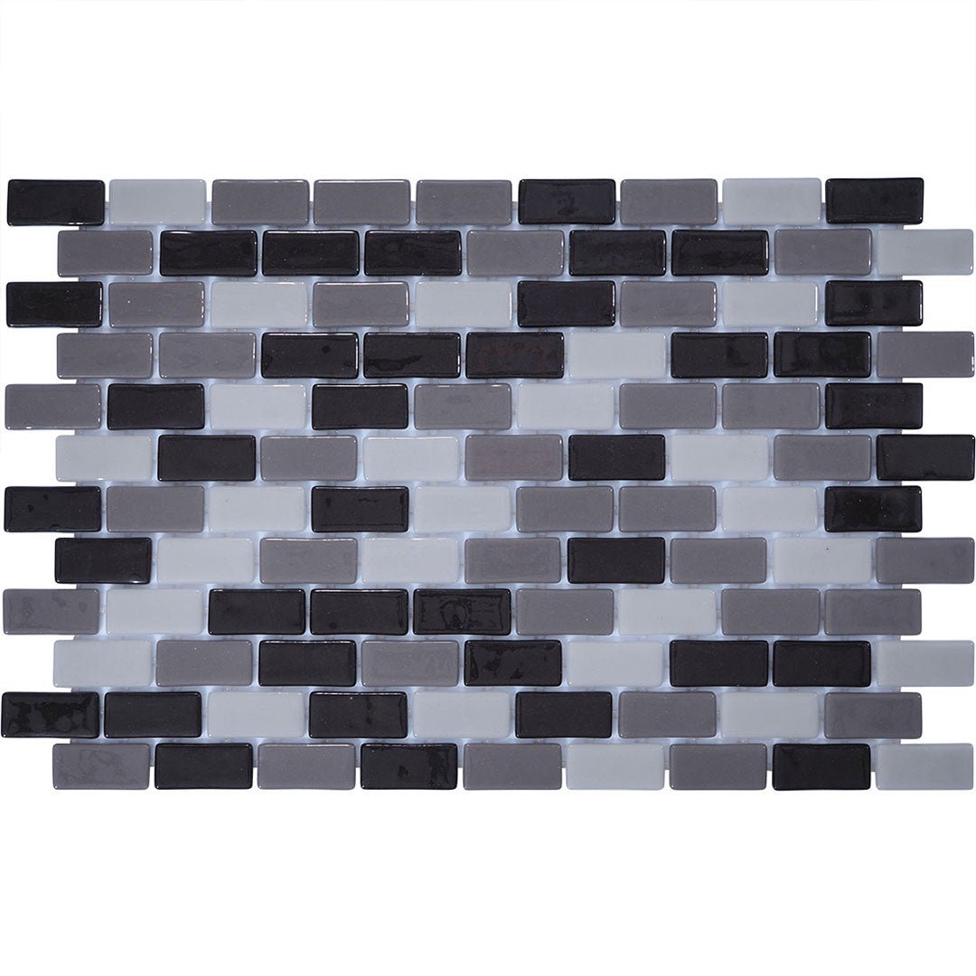 Stormy Seas, 1" x 2" Glass Tile | Pool, Spa, & Kitchen Tile – AquaBlu Mosaics