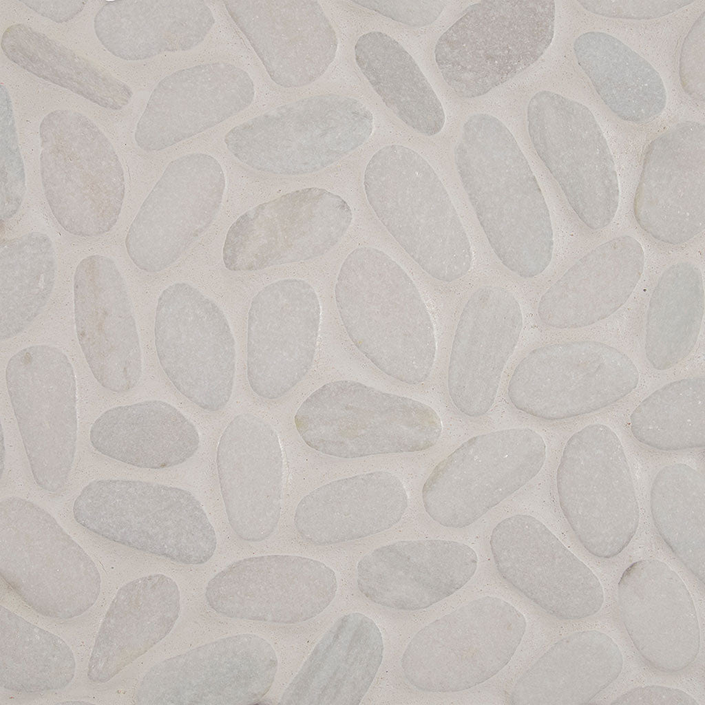 White Pebbles, Pebble Tile | Natural Stone Tile by MSI | SMOT-PEB-WHT – AquaBlu Mosaics