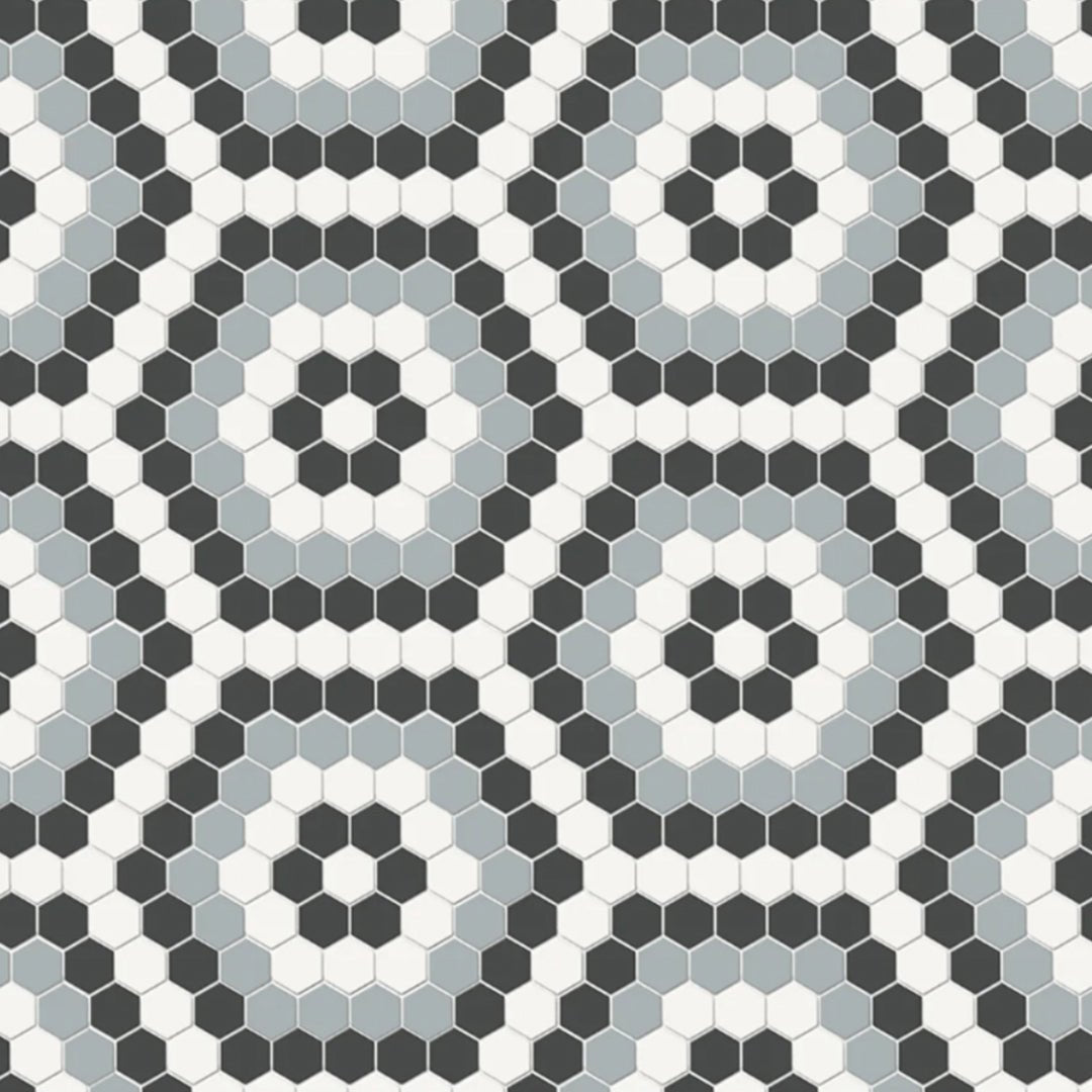 Soho Dawn Blend, Hexagon | Ceramic Tile for Floors & Backsplashes