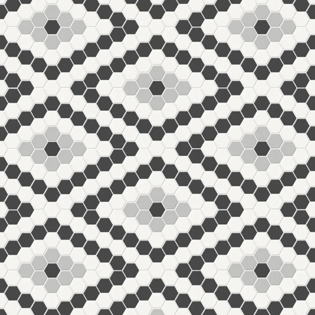 Soho Diamond Midnight Blend, Hexagon | Ceramic Wall & Floor Tile