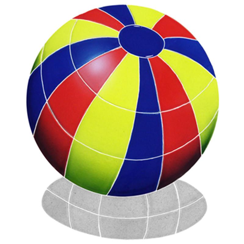 DG Beach Ball Multi Color w/Shadow | BBSMCOS | Pool Mosaic