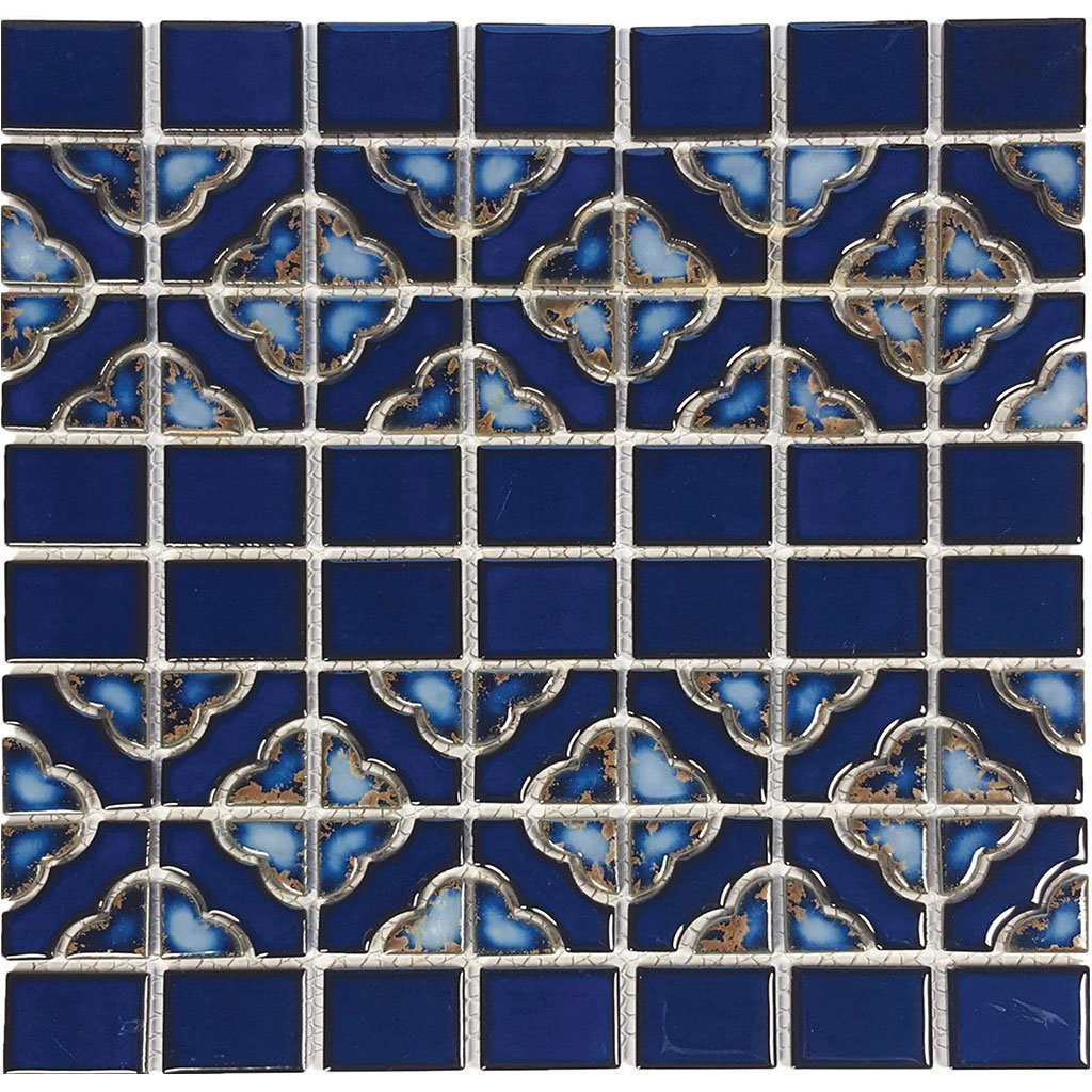 Aqua Series by Aquatica | Blue Mosaic Pool Waterline Tile