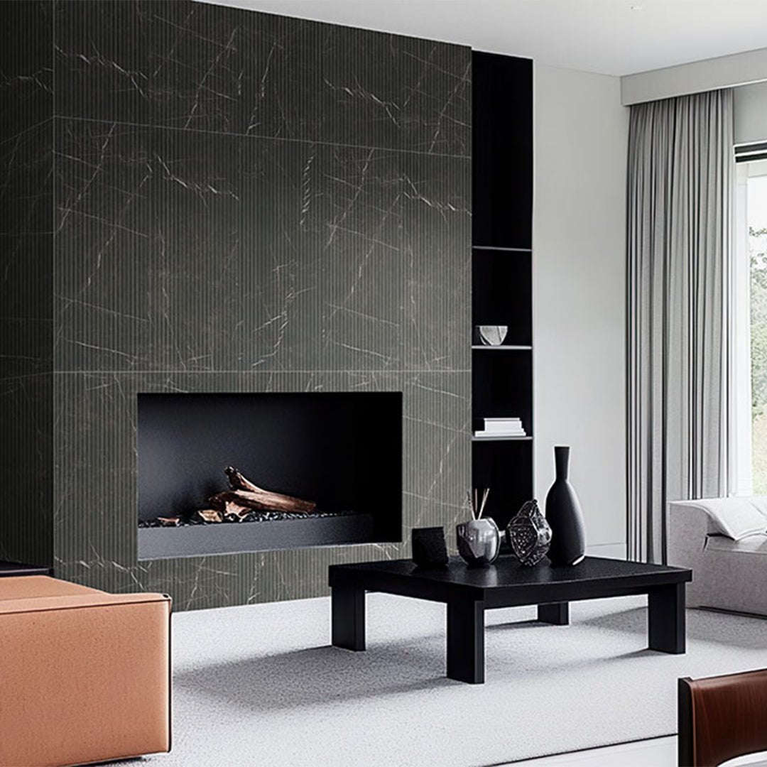 Ceramic Black Tile for Backsplashes & Bathrooms | Modern Tile