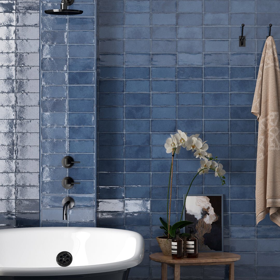 Ceramic Zellige-Look Tile for Bathrooms, Kitchens, & Walls