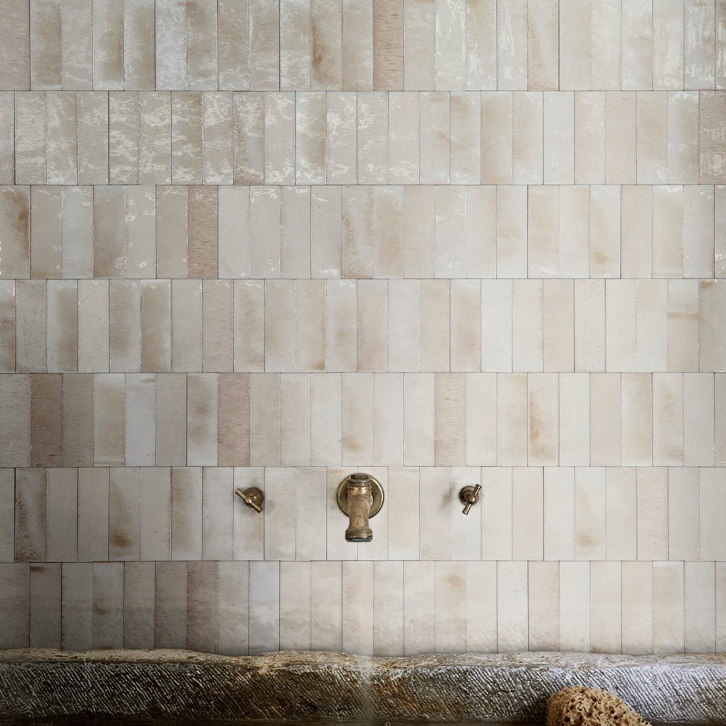 Cream Porcelain Tile | Tile for Backsplashes, Bathrooms, & Pools