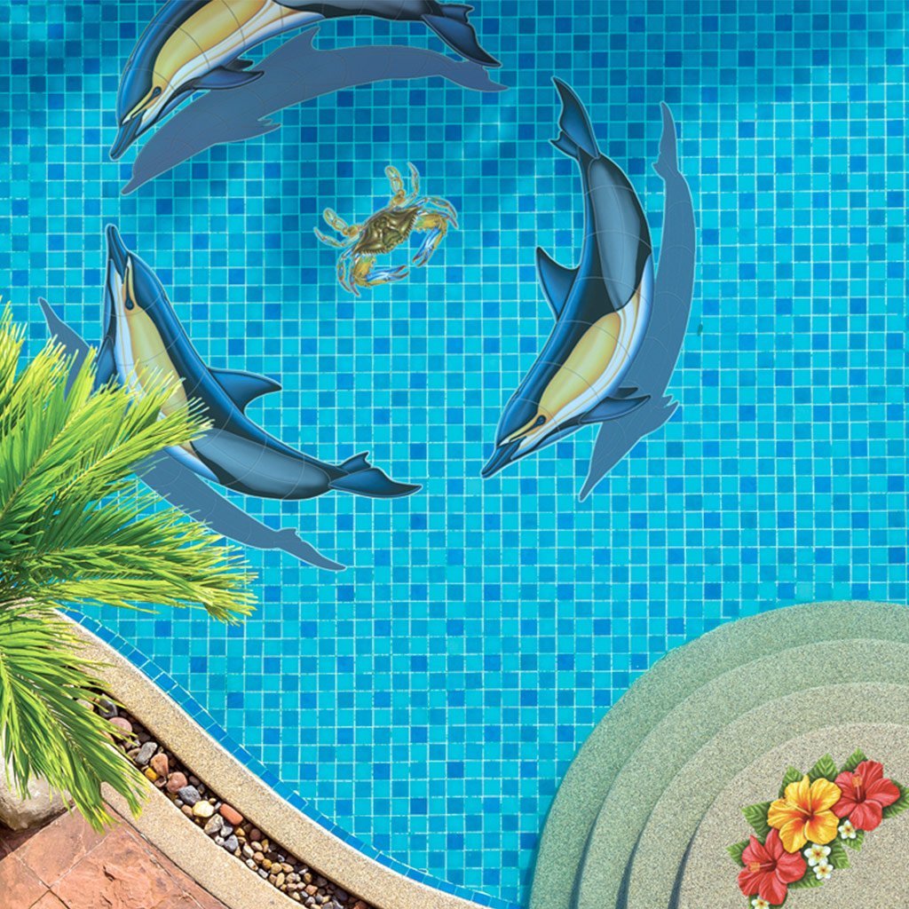 Custom Mosaics Inc. | Porcelain Swimming Pool Tile Designs