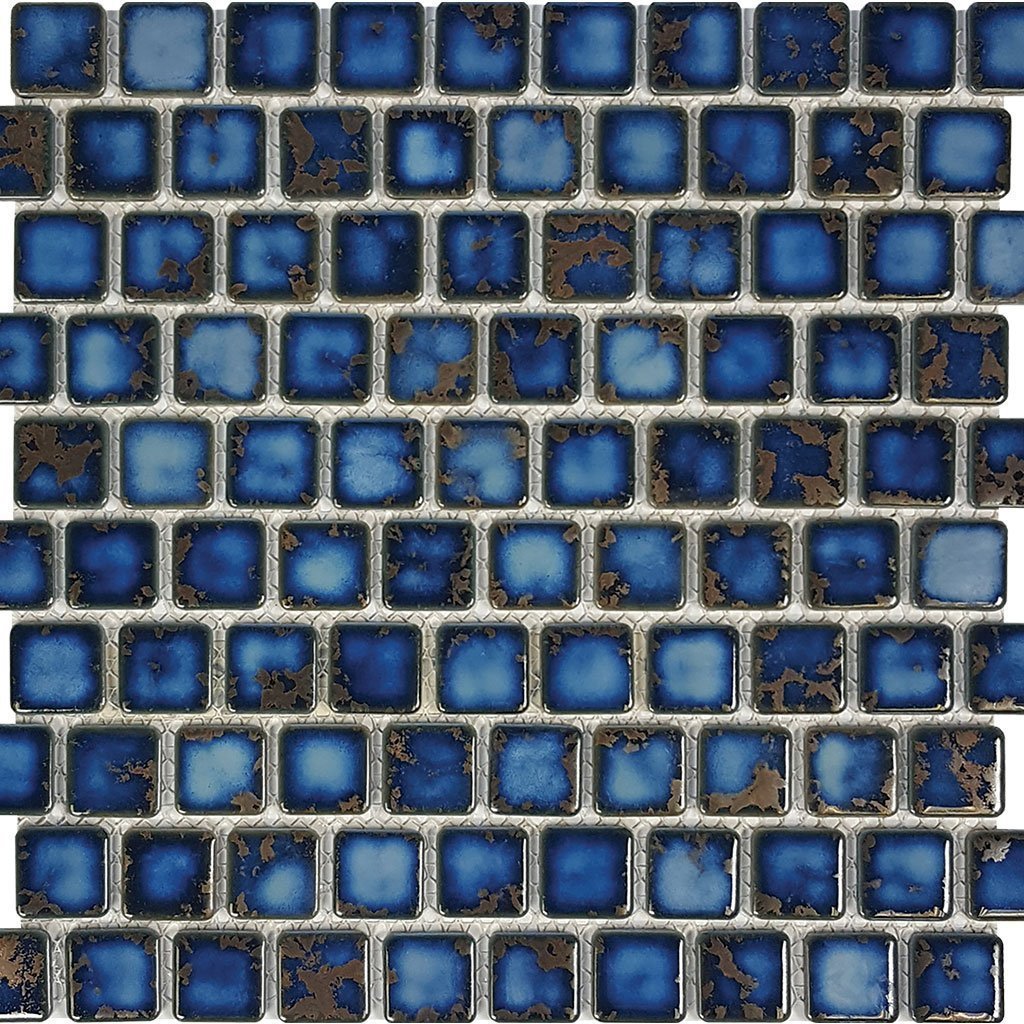 Harmony Series by Aquatica | Blue Mosaic Tiles for Pool Waterlines