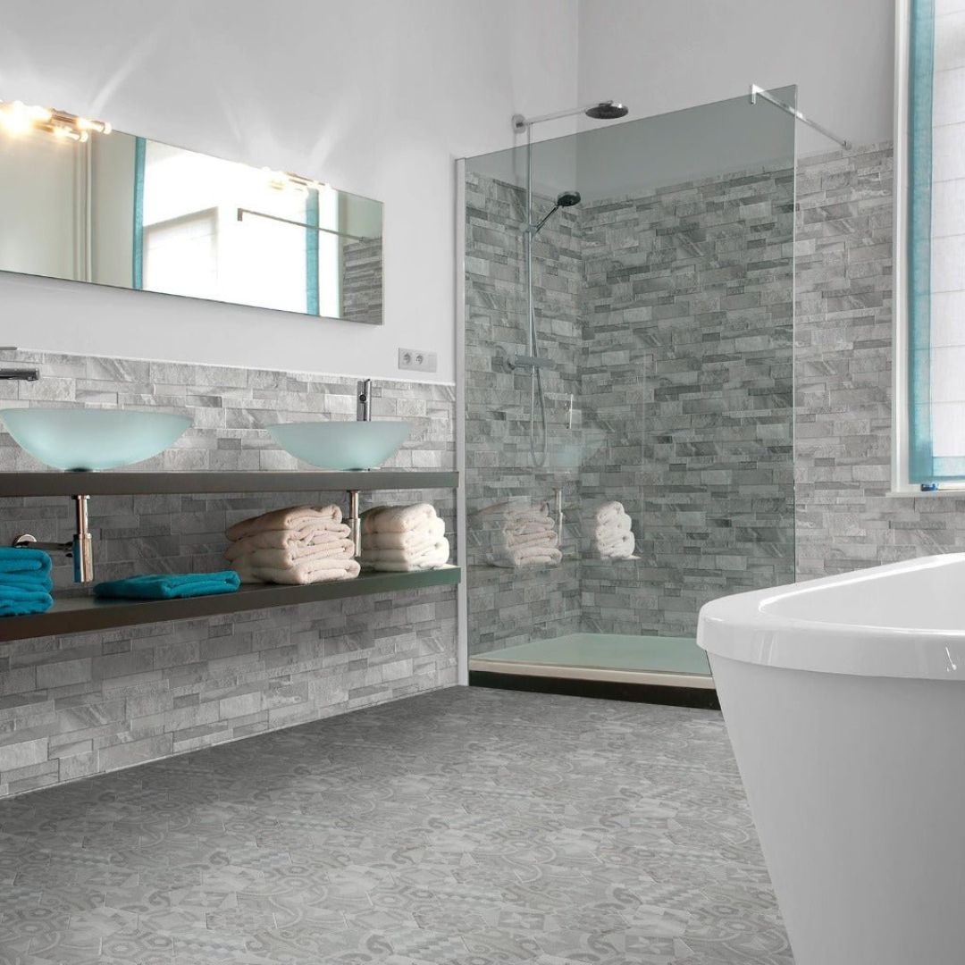 Marmi Series Porcelain Tile | Porcelain Ledger Look Pool Tile