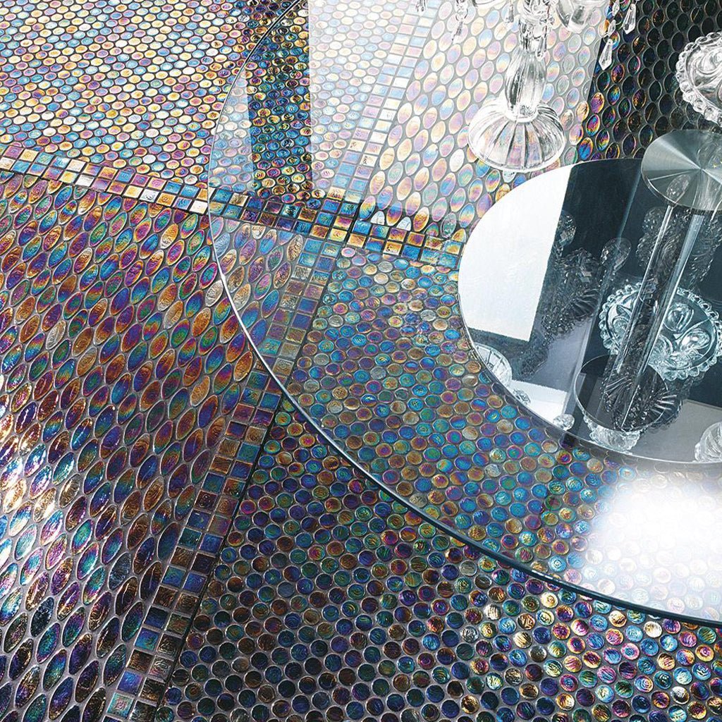 Multi-Color Pool Tile | Multi-Colored Glass & Porcelain Pool Tile