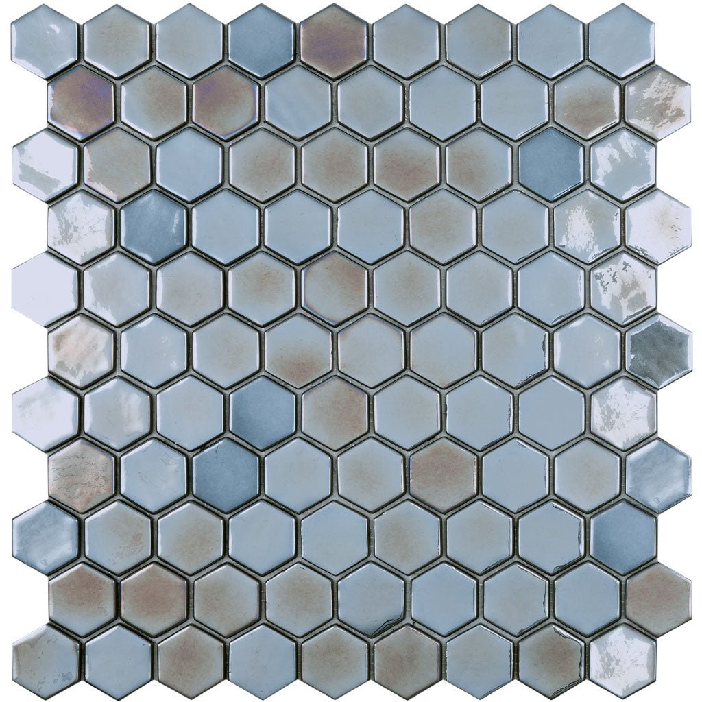 VP Hexagon Glass Mosaic Tiles | Modern, Durable Pool & Interior Design