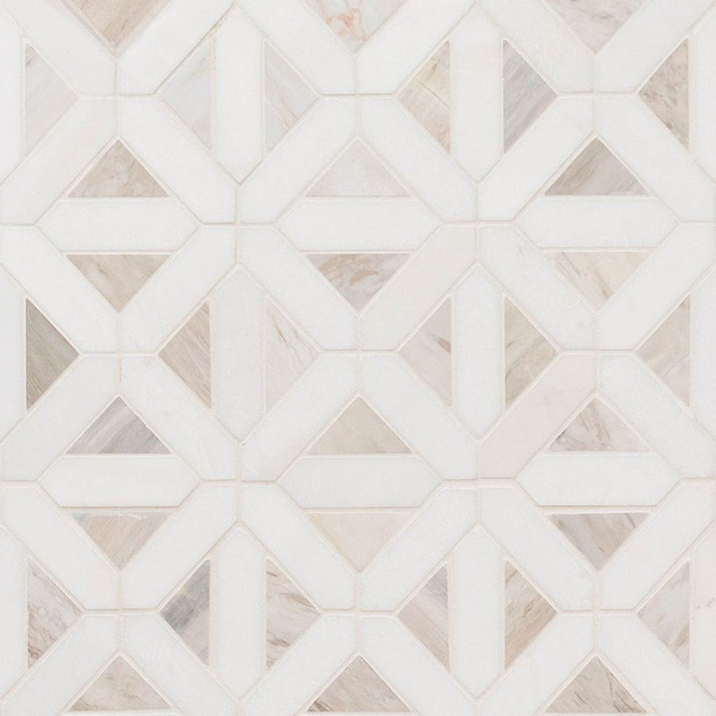 Agora Geometric Stone Tile | Stone Kitchen and Bath Tile by MSI ...
