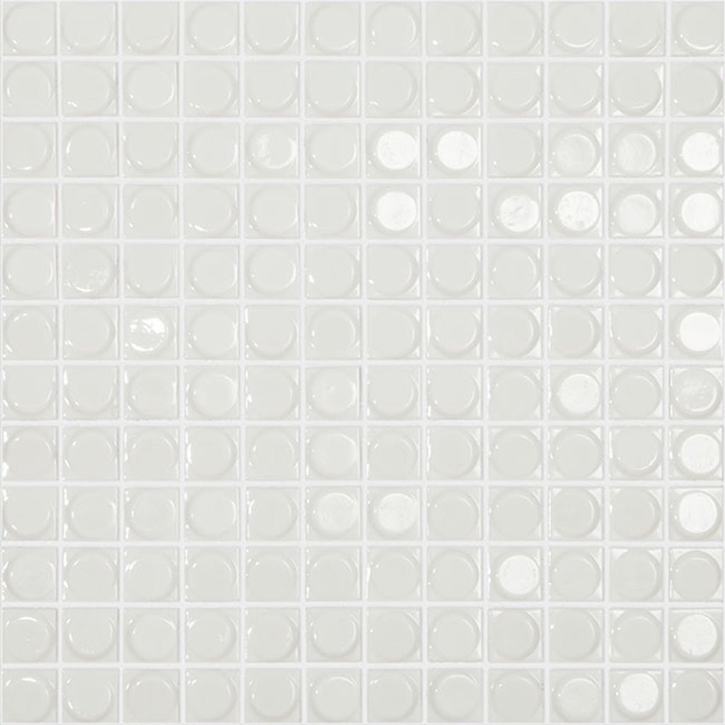 Cotton, 1" x 1" | AURA COTTON | Vidrepur Mosaic Glass Tile – AquaBlu ...