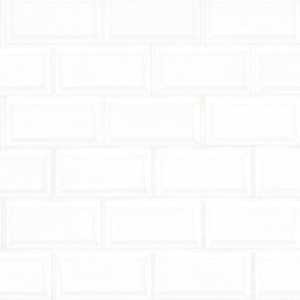 Domino Beveled White, 2" x 4" | Porcelain Kitchen & Bath Tile by MSI