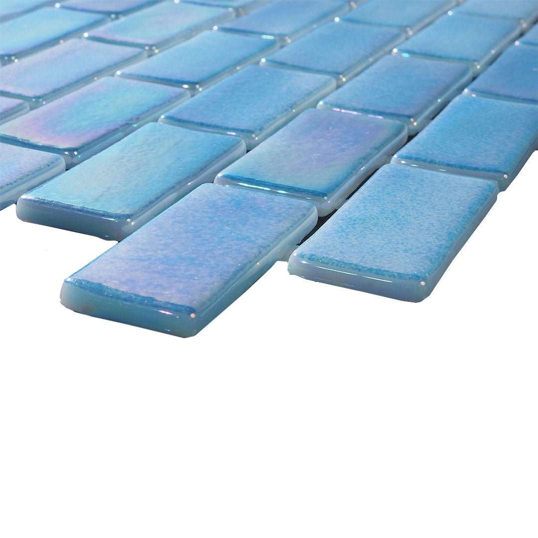 Oceanic, 1" x 2" Glass Tile | Pool, Spa, & Kitchen Tile – AquaBlu Mosaics
