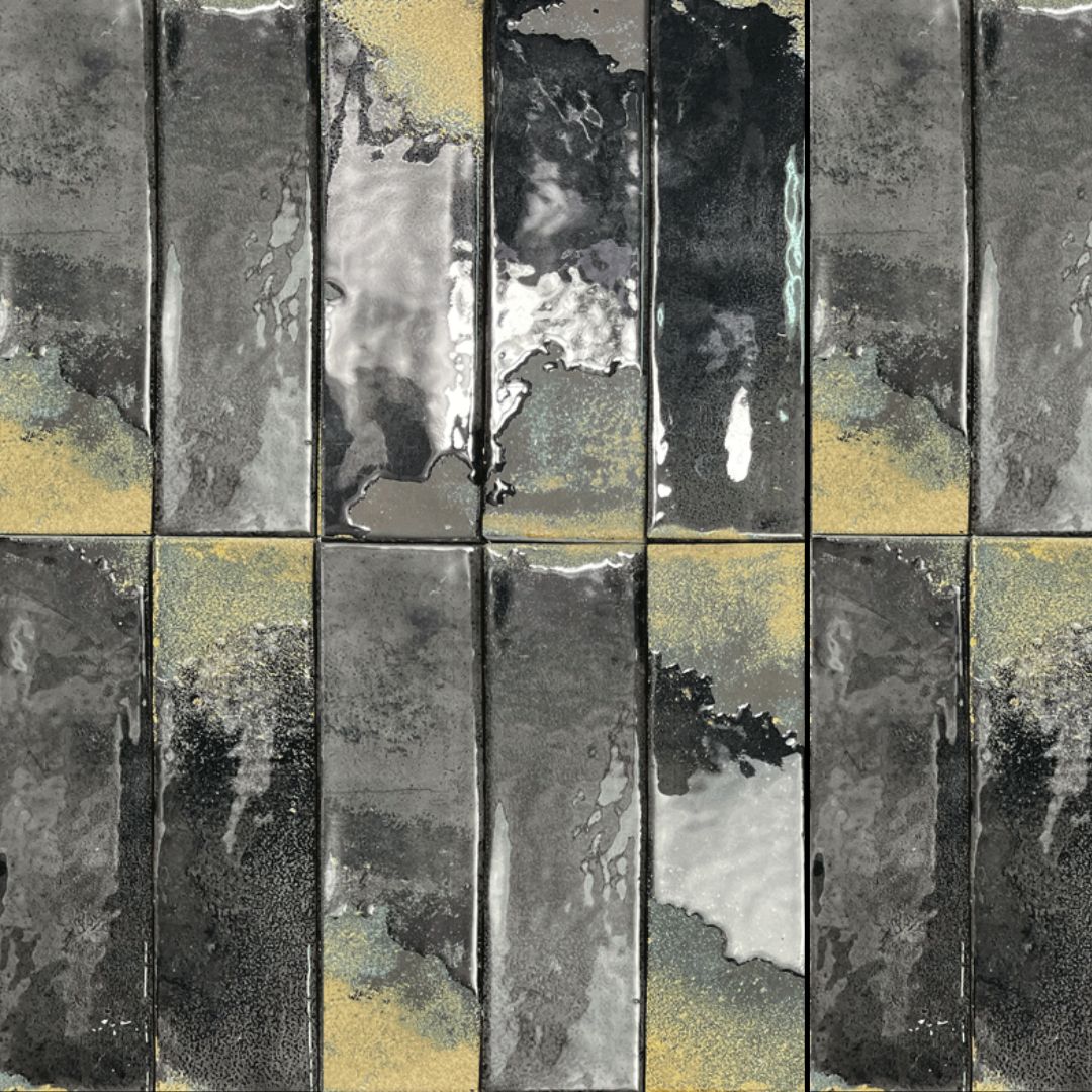 Granadella Carbon, 2.5" x 9" Tile | Backsplash & Pool Tile