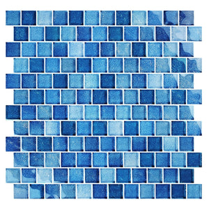 Blue Pool Tile | Glass and Porcelain Pool Waterline Tile – AquaBlu Mosaics