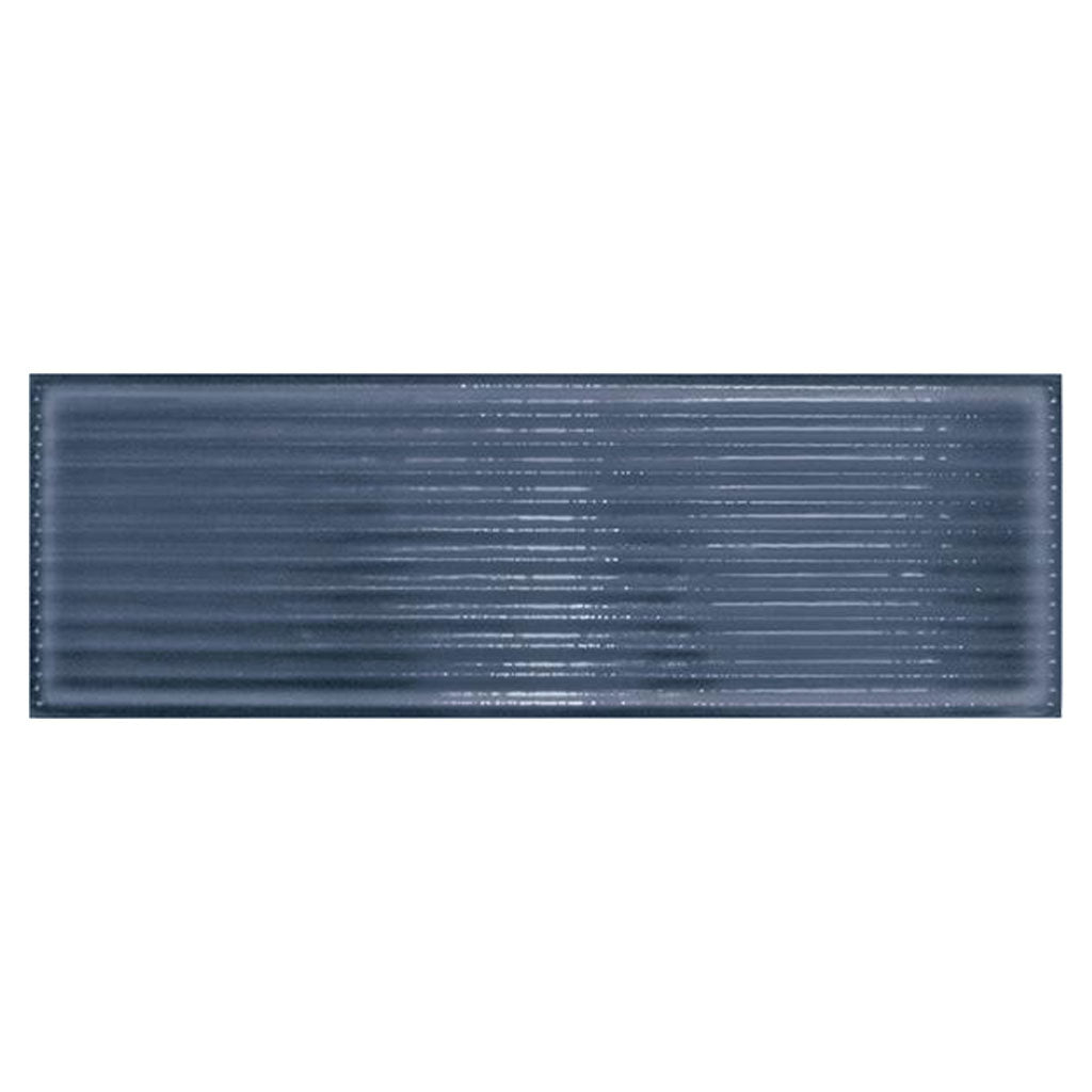 Blu Groove, 4" x 12" Porcelain Tile | Floor & Wall Tile by IWT
