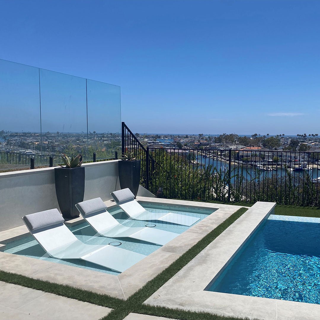 Angle Chaise Lounger | Luxury Concrete Pool & Patio Lounge Chair ...