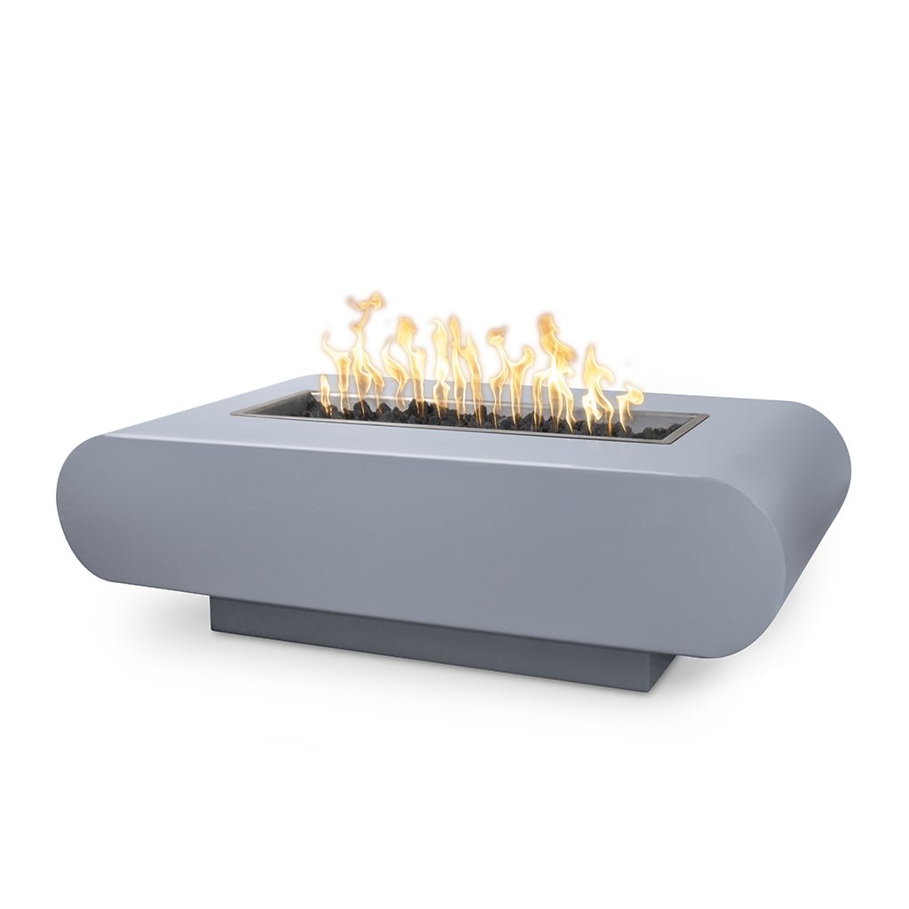 La Jolla Rectangular 96" Fire Table, Powder Coated Metal | Fire Pit ...
