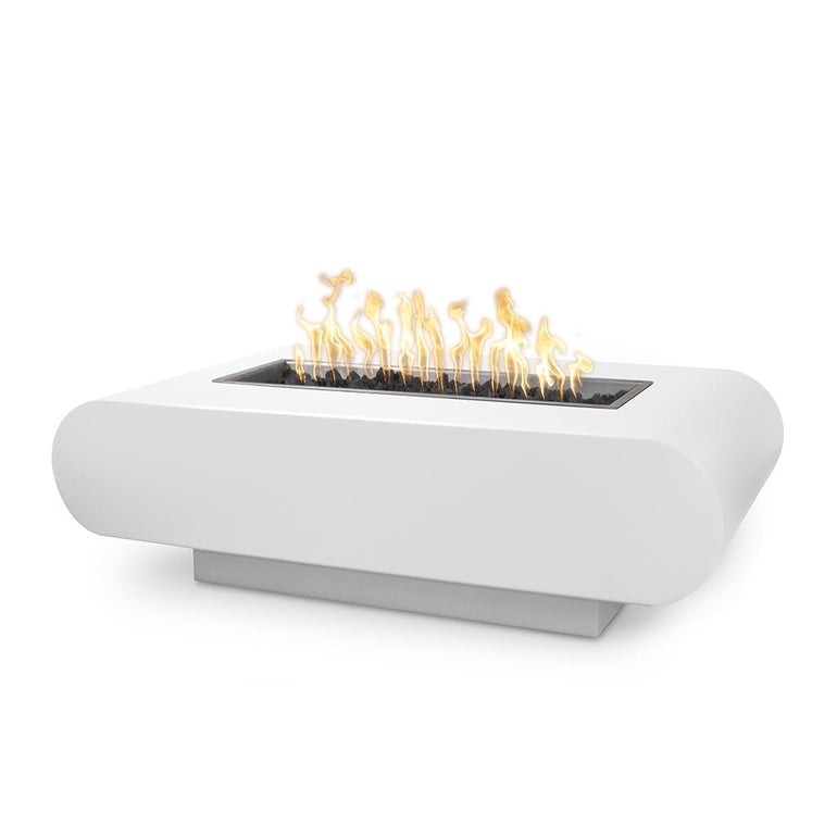 La Jolla Rectangular 96" Fire Table, Powder Coated Metal | Fire Pit ...