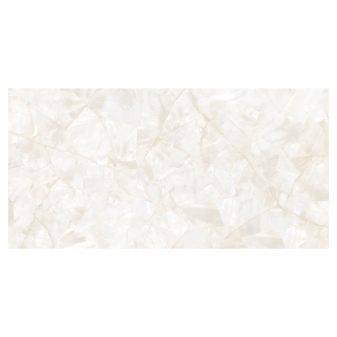 Mother of Pearl Polished Silver, 12" x 24" | Porcelain Tile