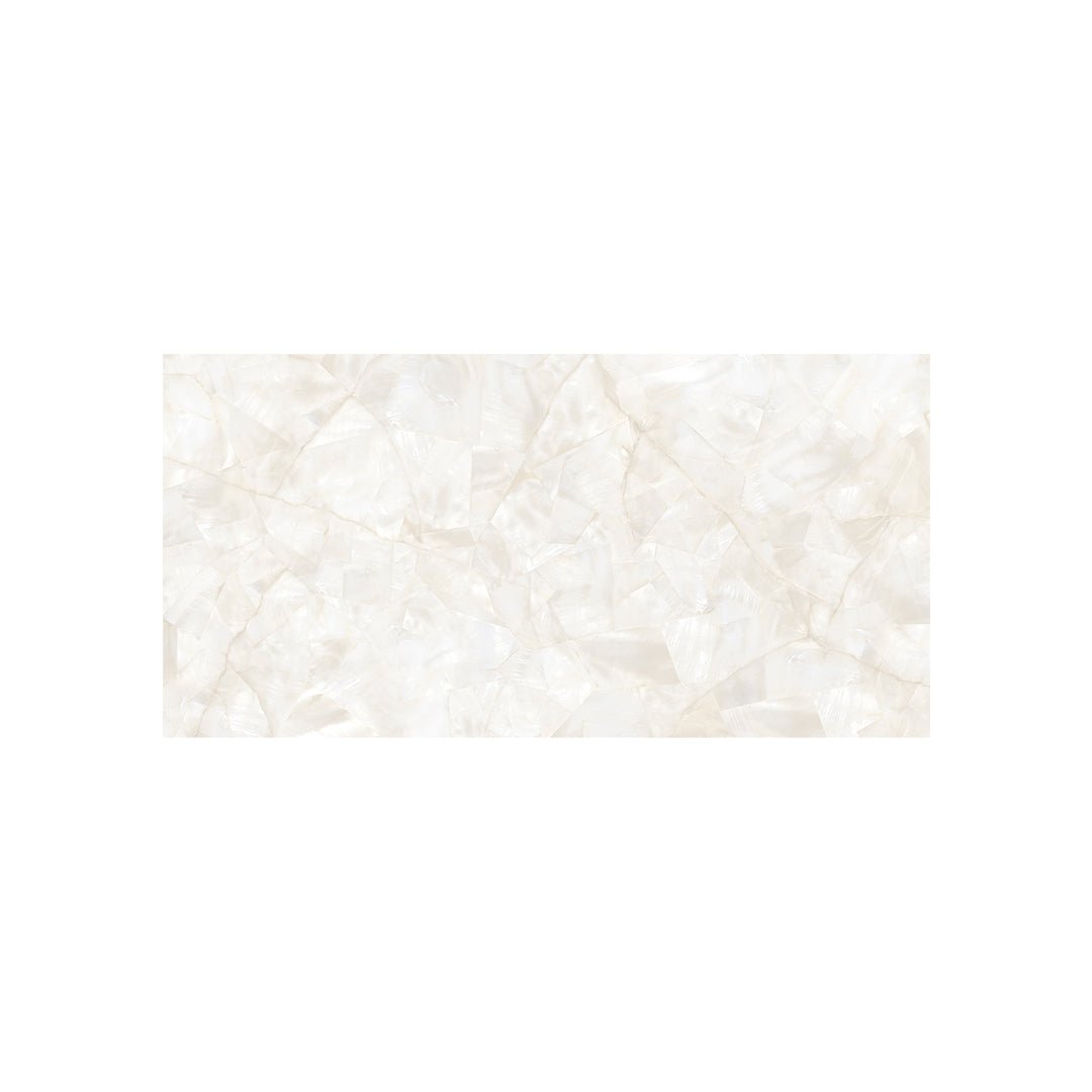 Mother of Pearl Polished Ivory, 4" x 12" | Porcelain Pool Tile