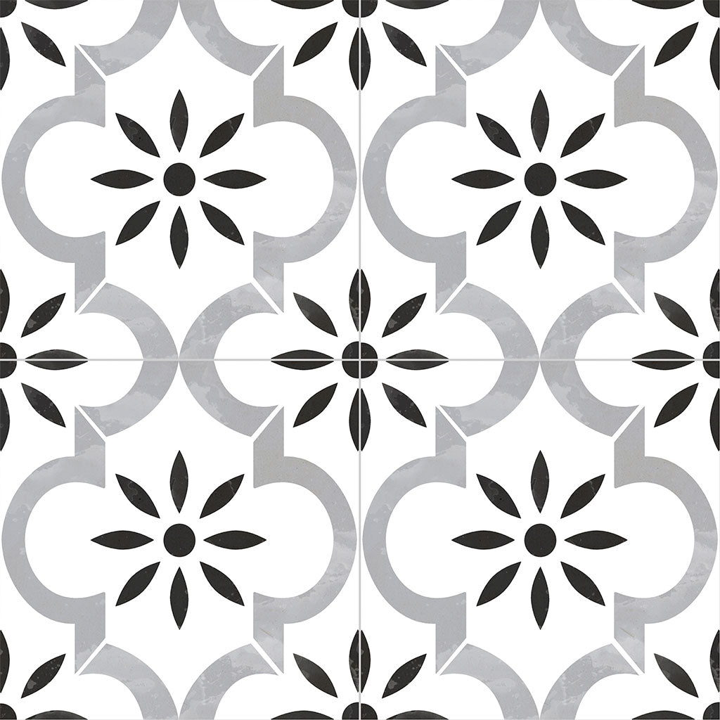 Azila, 8" x 8" Porcelain Tile | NAZIL8X8 | Patterned Pool Tile by MSI