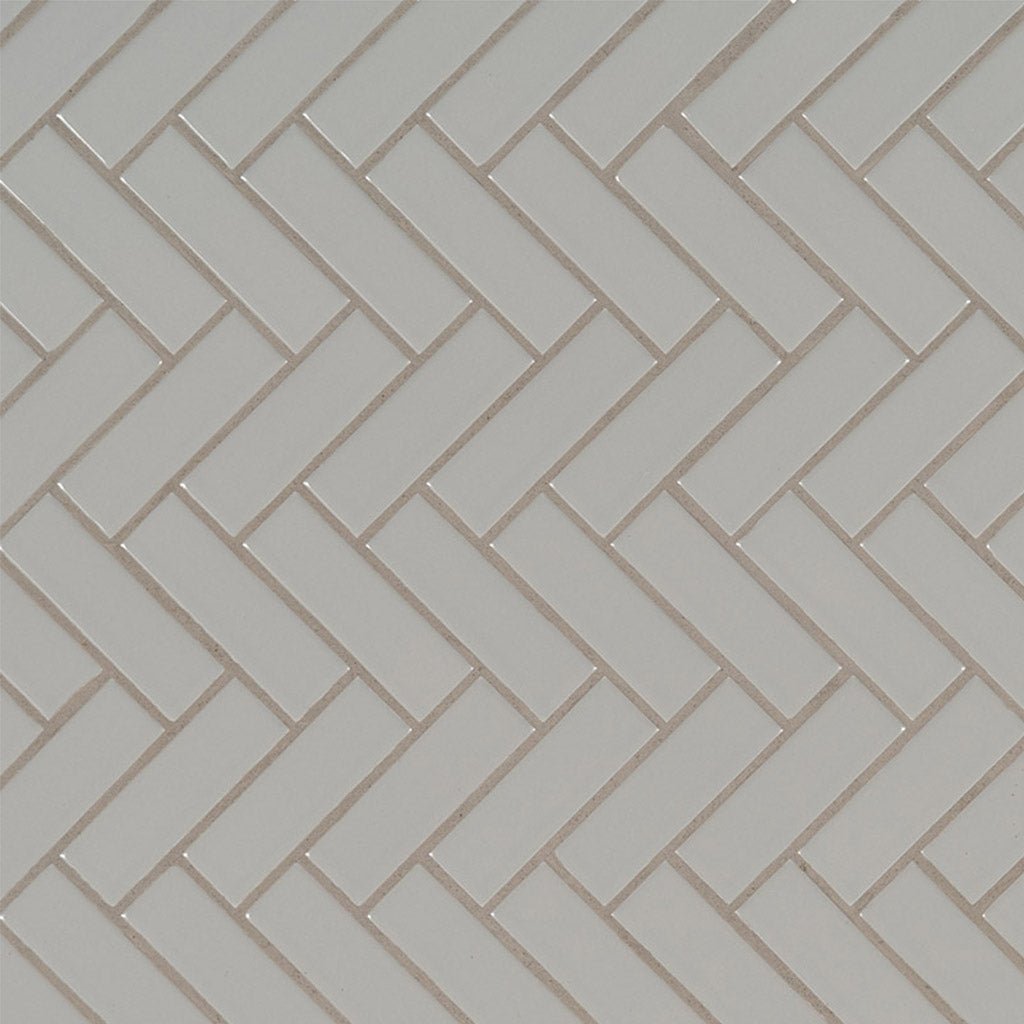 Gray, Herringbone Mosaic | Porcelain Tile | SMOT-PT-RETGRA-HB