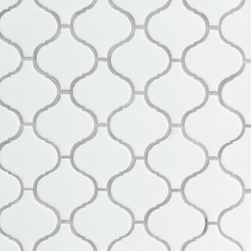 White Arabesque | Porcelain Tile by MSI | SMOT-PT-RETBIA-ARABESQUE ...