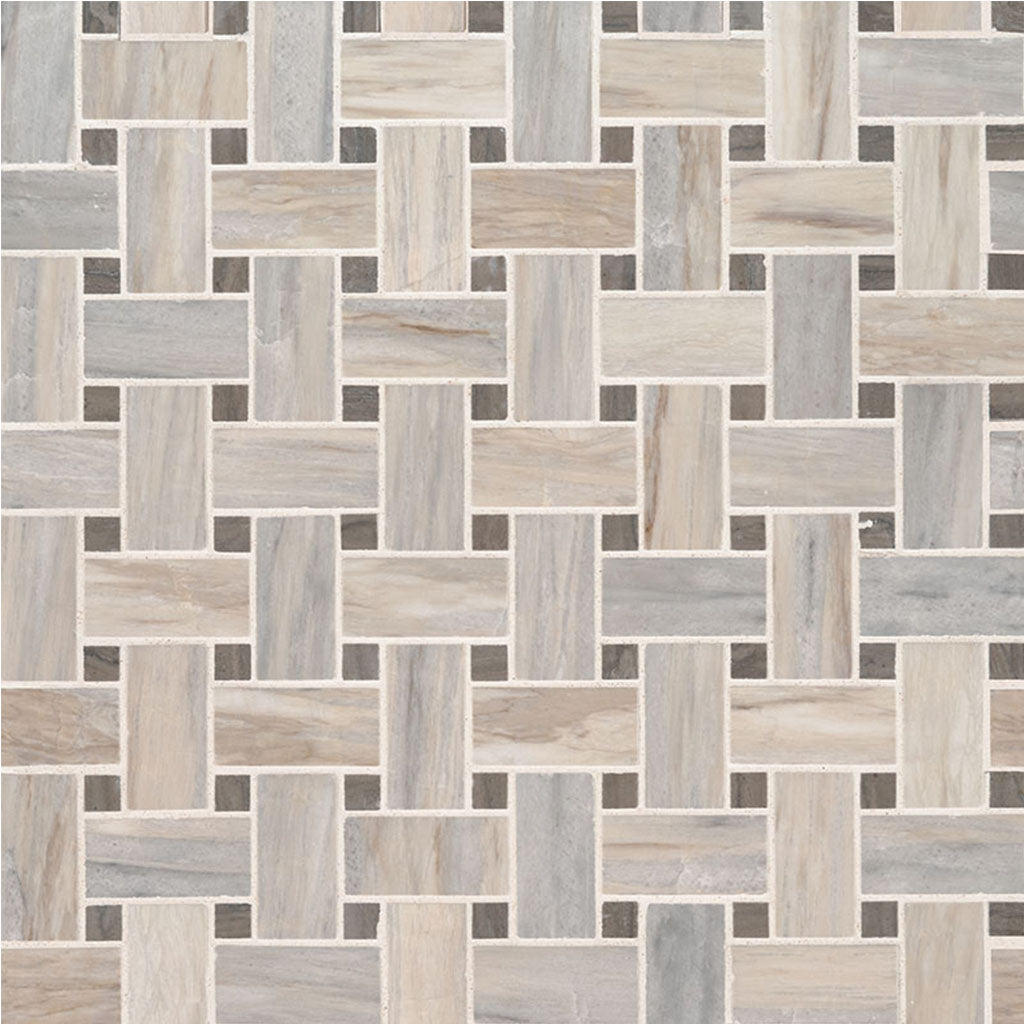 Agora Basketweave Stone Tile | Stone Kitchen and Bath Tile by MSI ...