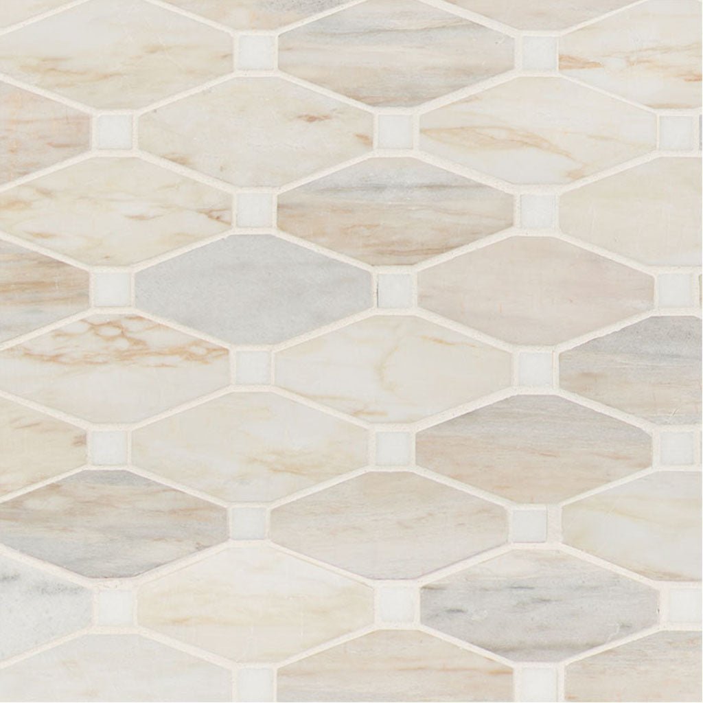 Agora Elongated Oval Stone Tile | Stone Kitchen and Bath Tile by MSI