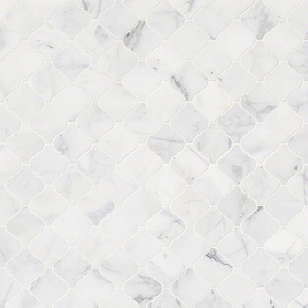 Calacatta Cressa, Arabesque Stone Tile | Kitchen and Bath Tile by MSI