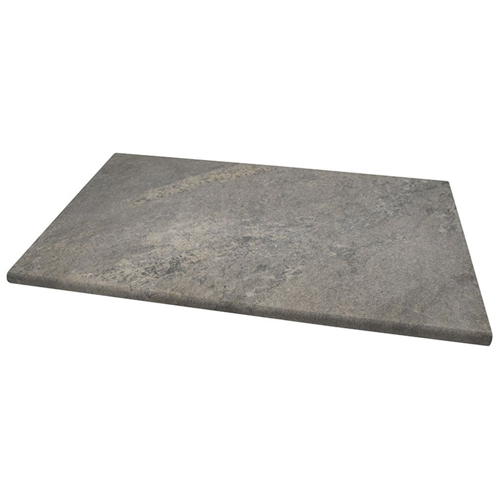 Quarzo Gray, 13" x 24" | 2CM Porcelain Pool Coping by MSI