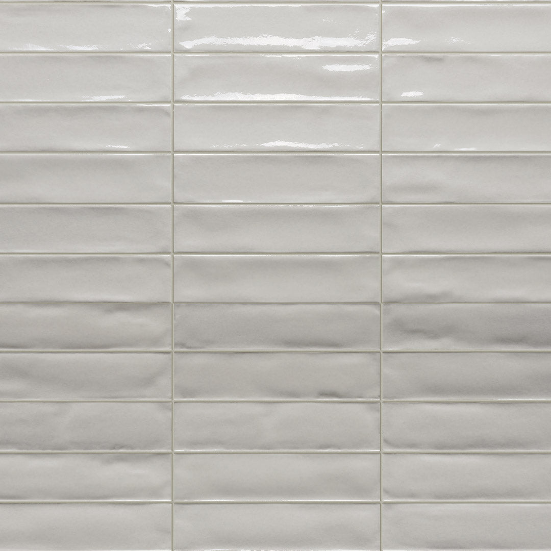 Marrakech Total White, 2" x 8" Porcelain Tile | Aquatica Pool Tile