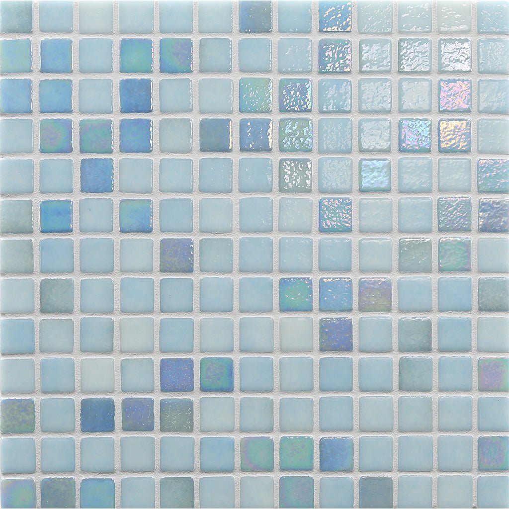 Summer Sky, 1" x 1" Glass Tile | Reviglass Pool and Spa Tile – AquaBlu ...