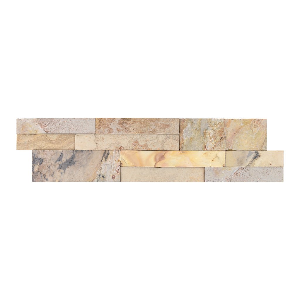 Indian Autumn, 6" x 24" Ledger Panel | Stacked Natural Stone Ledger ...