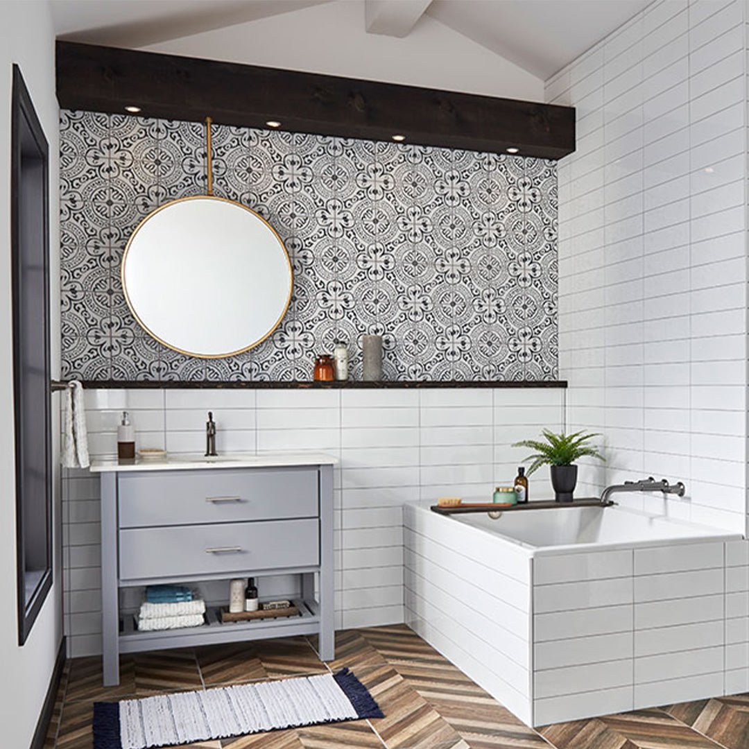 Paloma, 8" x 8" Porcelain Tile | NPAL8X8 | Patterned Tile by MSI ...