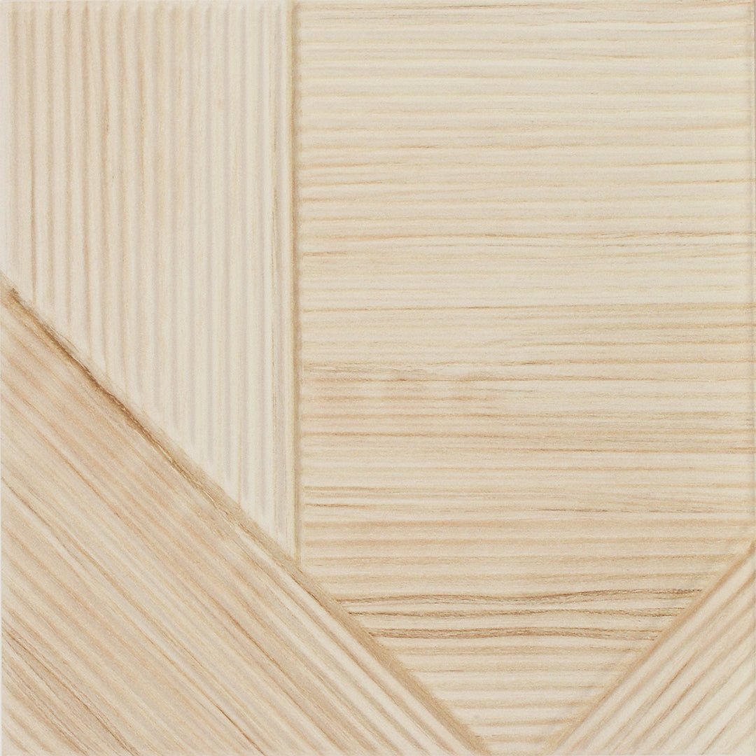 Stripes Mix Bamboo, 10" x 10" Porcelain Tile | Backsplash Tile