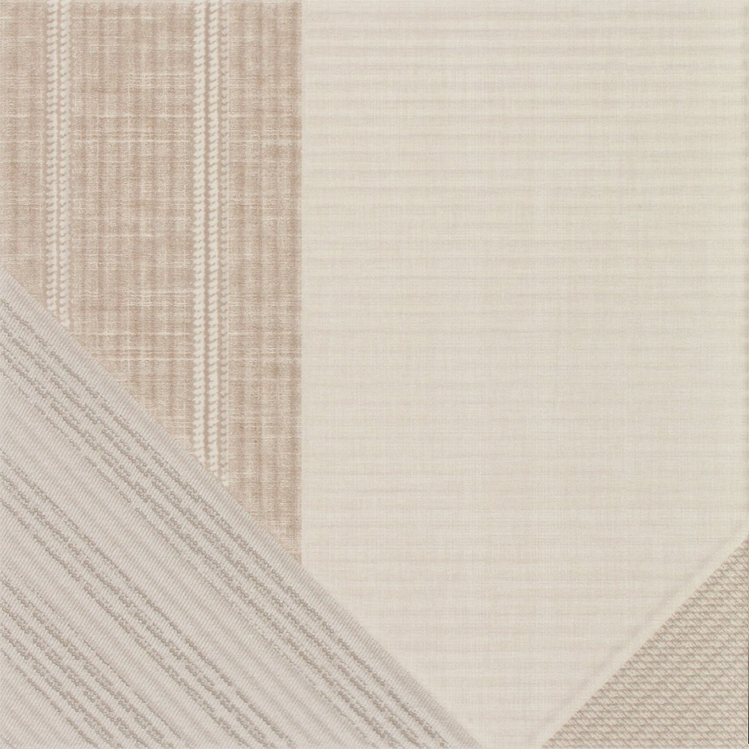 Stripes Mix Linen, 10" x 10" Porcelain Tile | Backsplash & Pool Tile