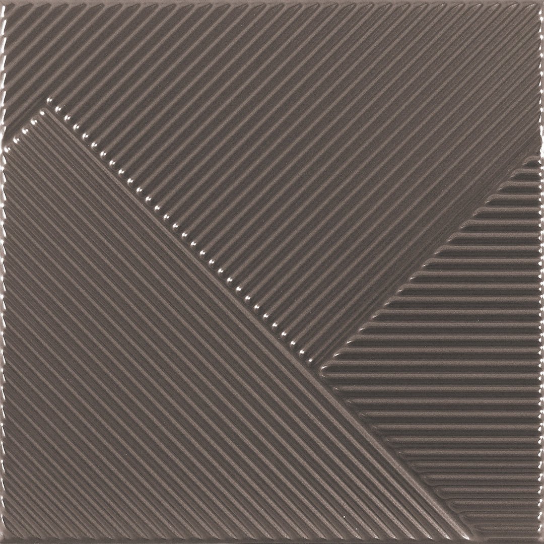 Stripes Mix Mercury, 10" x 10" Porcelain Tile | Backsplash & Pool Tile
