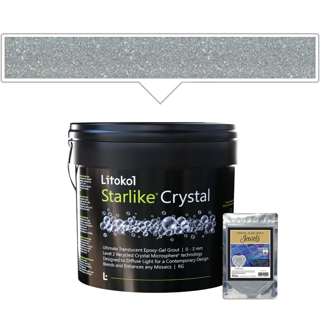 Tourmaline J.30 | Litokol Starlike Crystal Glass Grout Jewels