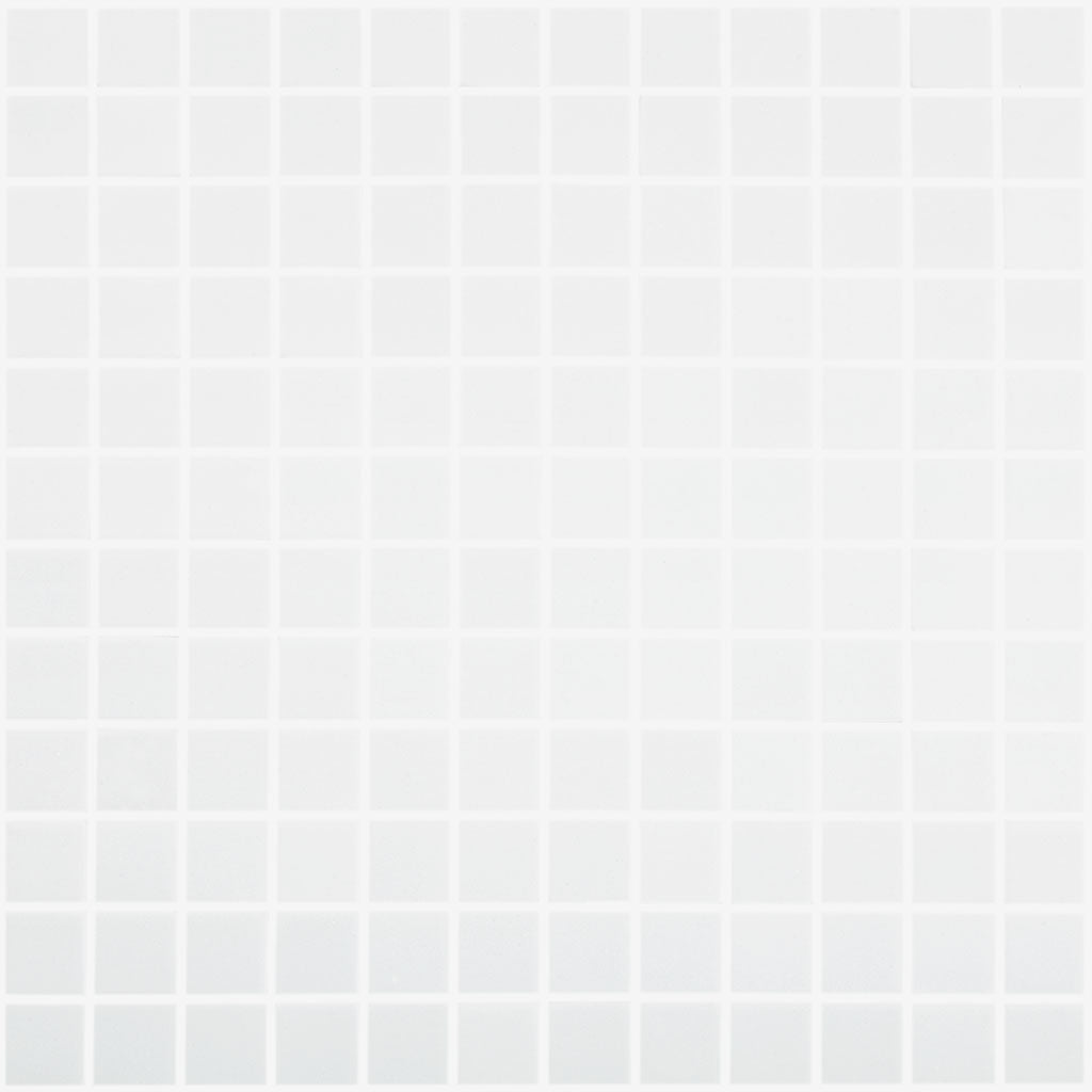 White Vanilla Matte, 1" x 1" Glass Tile | Vidrepur Mosaic Tile