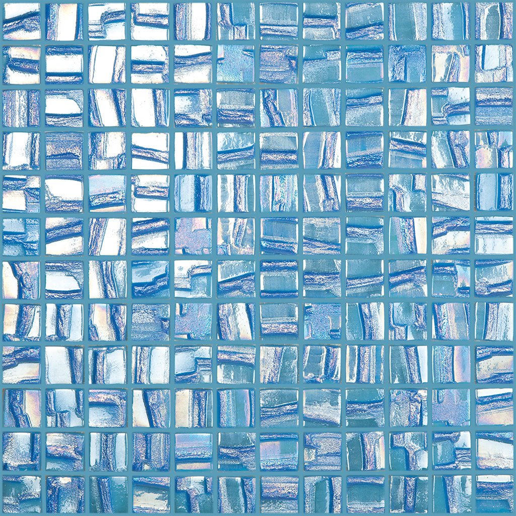Neptune Light Blue, 1" x 1" Glass Tile | Vidrepur Glass Mosaic Tile