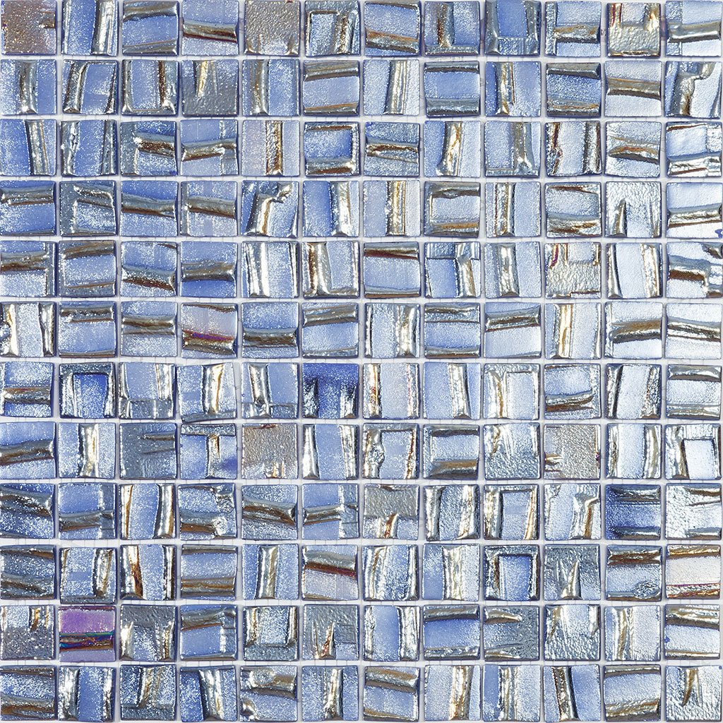Deep Blue Moon, 1" x 1" Glass Tile | Vidrepur Glass Mosaic Tile