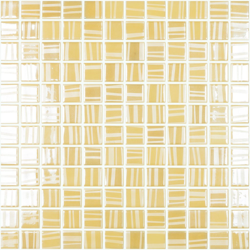 Tender Sunlight, 1" x 1" Glass Tile | Mosaic Pool Tile by Vidrepur
