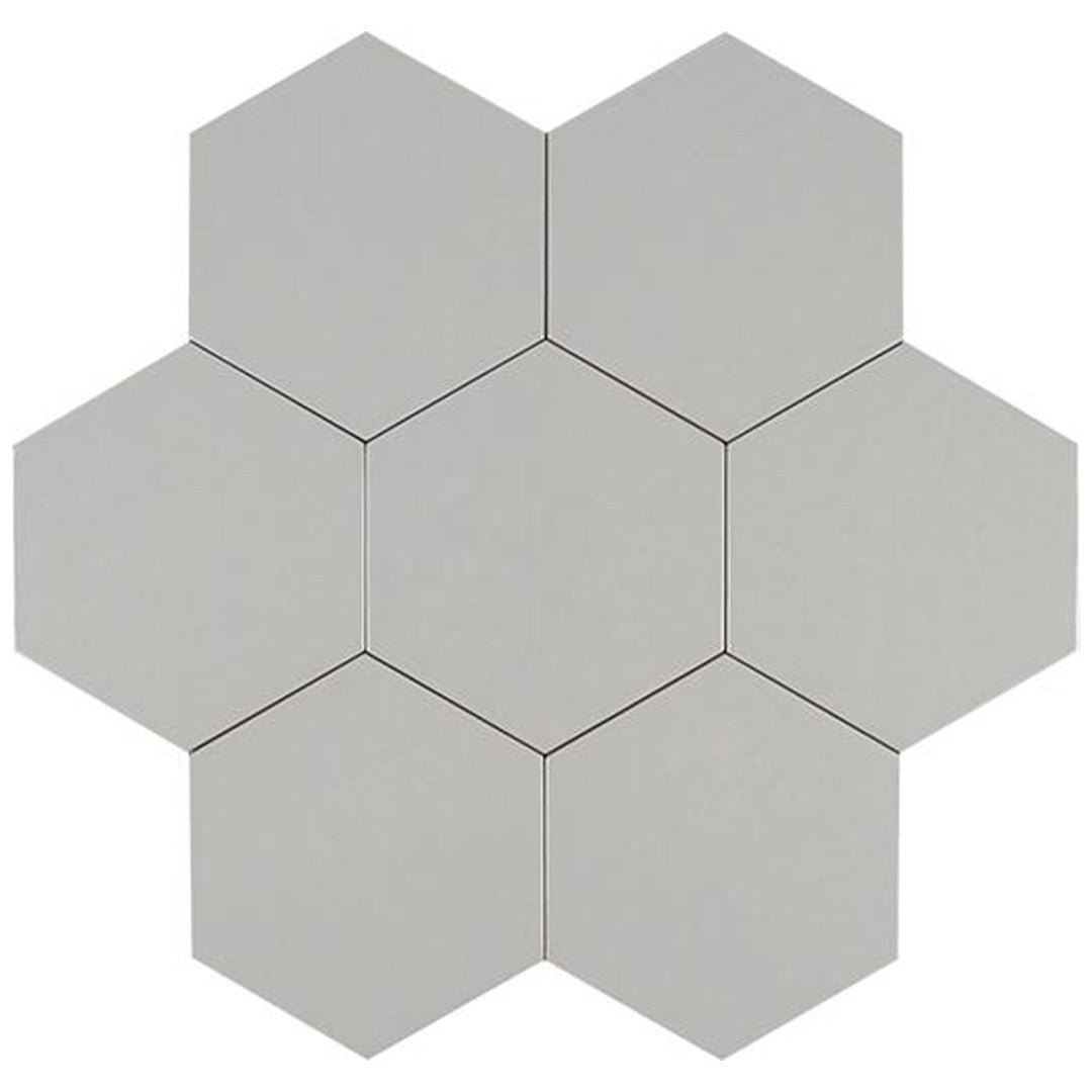 Albatross Matte Pumice Hexagon, 7" x 8" Ceramic Tile | Wall Tile