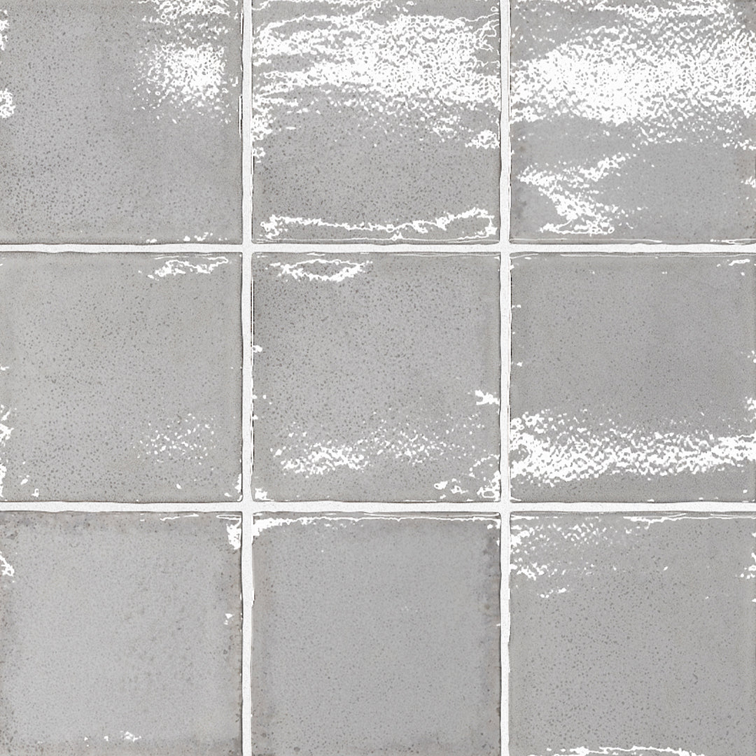 Altea Smoke, 4" x 4" Ceramic Tile | Zellige-Look Tile