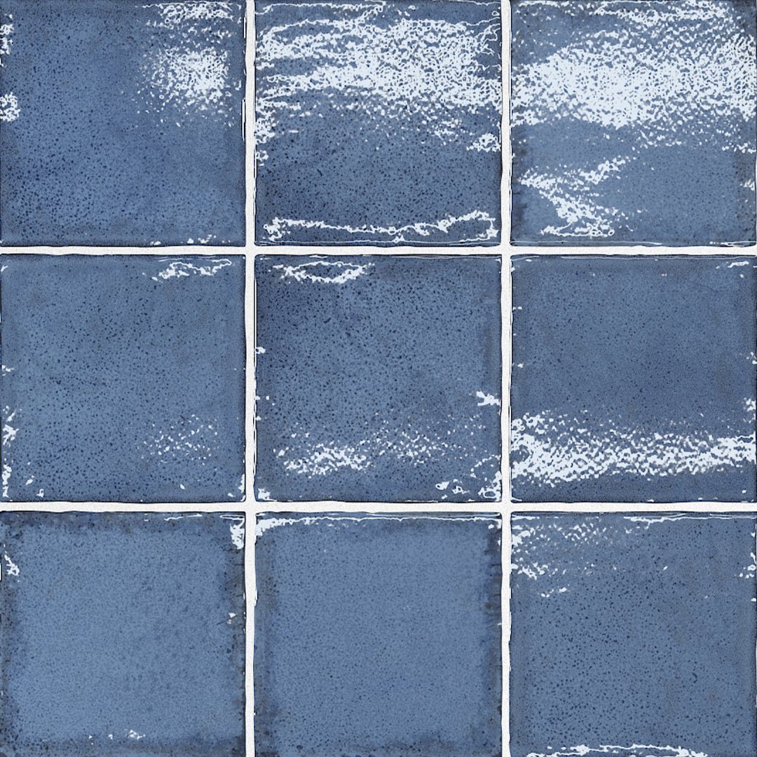 Altea Thistle Blue, 4" x 4" Ceramic Tile | Zellige-Look Tile