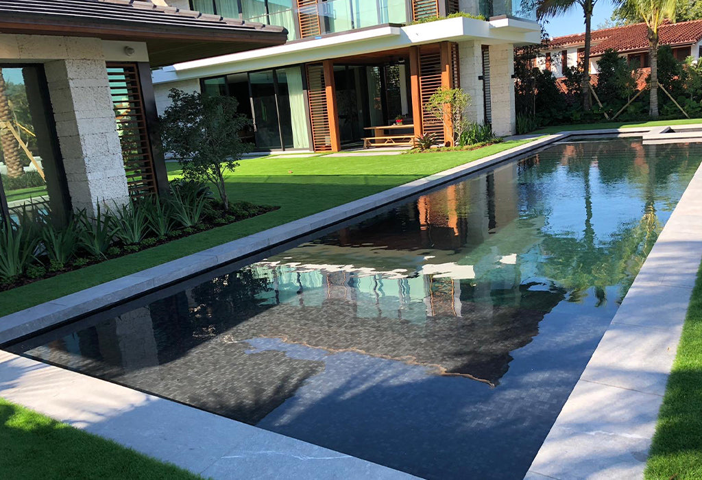 Black Glass Tile | Black Mosaic Tiles for Sale – AquaBlu Mosaics