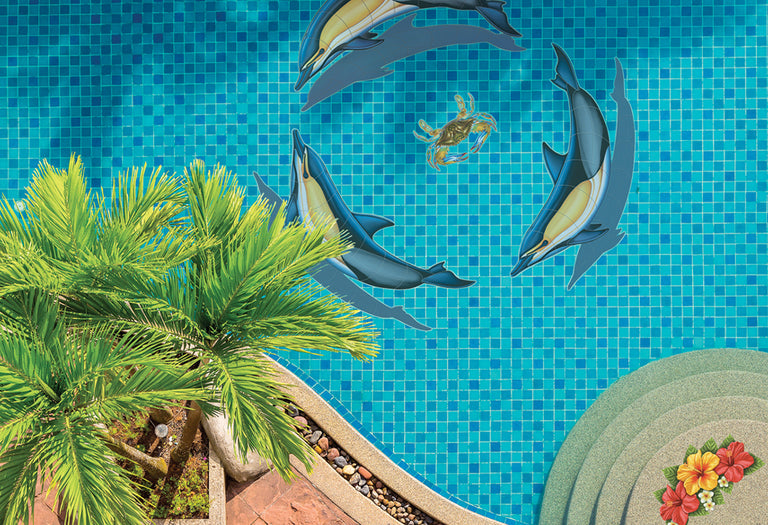 Dolphin Mosaic Tiles Online | Dolphin Mosaics for Swimming Pools – Page ...